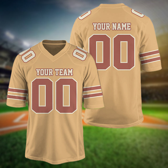 Custom Football Jersey Team Name And Number, Personalized Football Jer ...